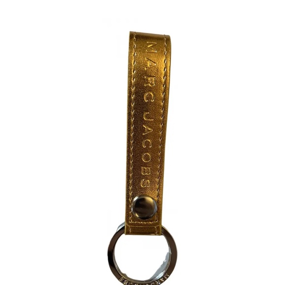 Marc Jacobs | Accessories | Nwt Marc Jacobs Gold Metallic Keychain ...